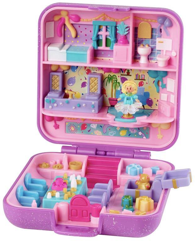 In Stock Polly Pocket Partytime Surprise Keepsake Compact playset, Toys ...