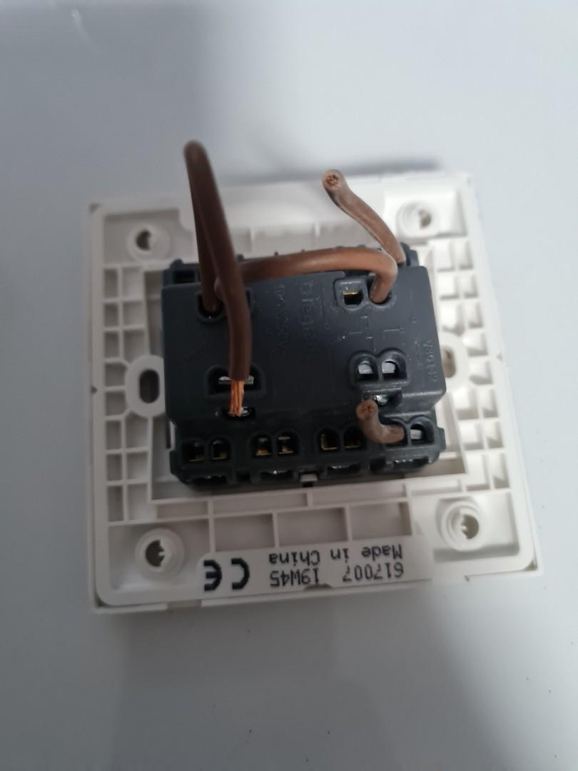 Legrand 4 gang light switch, Furniture & Home Living, Lighting & Fans ...