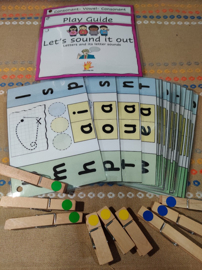 Preschool Phonics Learning Kit- Let's Sound It Out (Letters and its ...