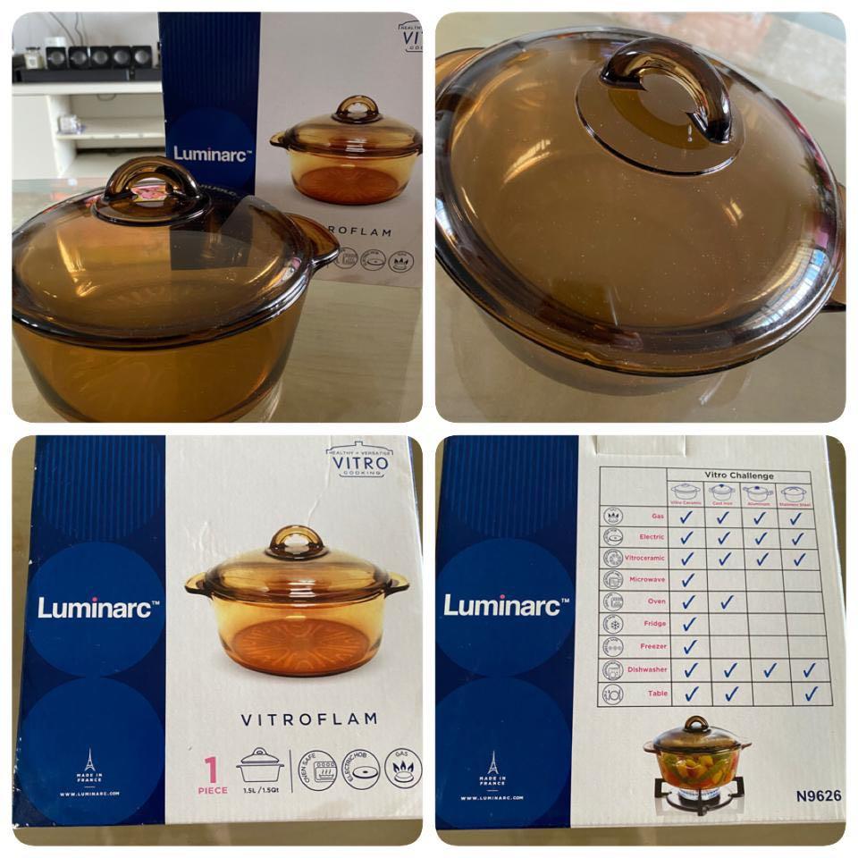 Luminarc Vitroflam Cookware Pot, Furniture & Home Living, Kitchenware ...