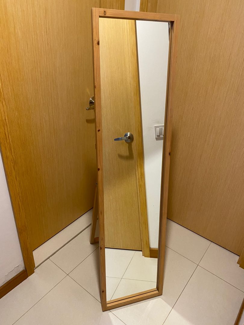 Muji Standing Mirror, Furniture, Home Decor, Others on Carousell