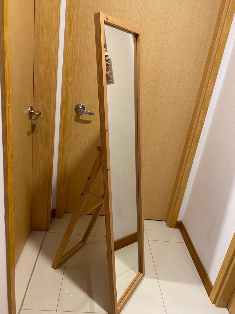 Muji Standing Mirror, Furniture, Home Decor, Others on Carousell