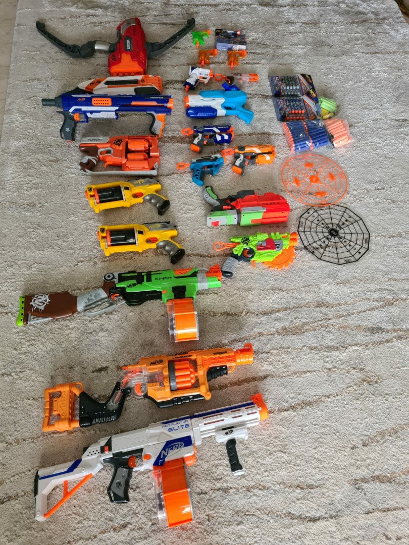 Nerf guns bundle, Hobbies & Toys, Toys & Games on Carousell
