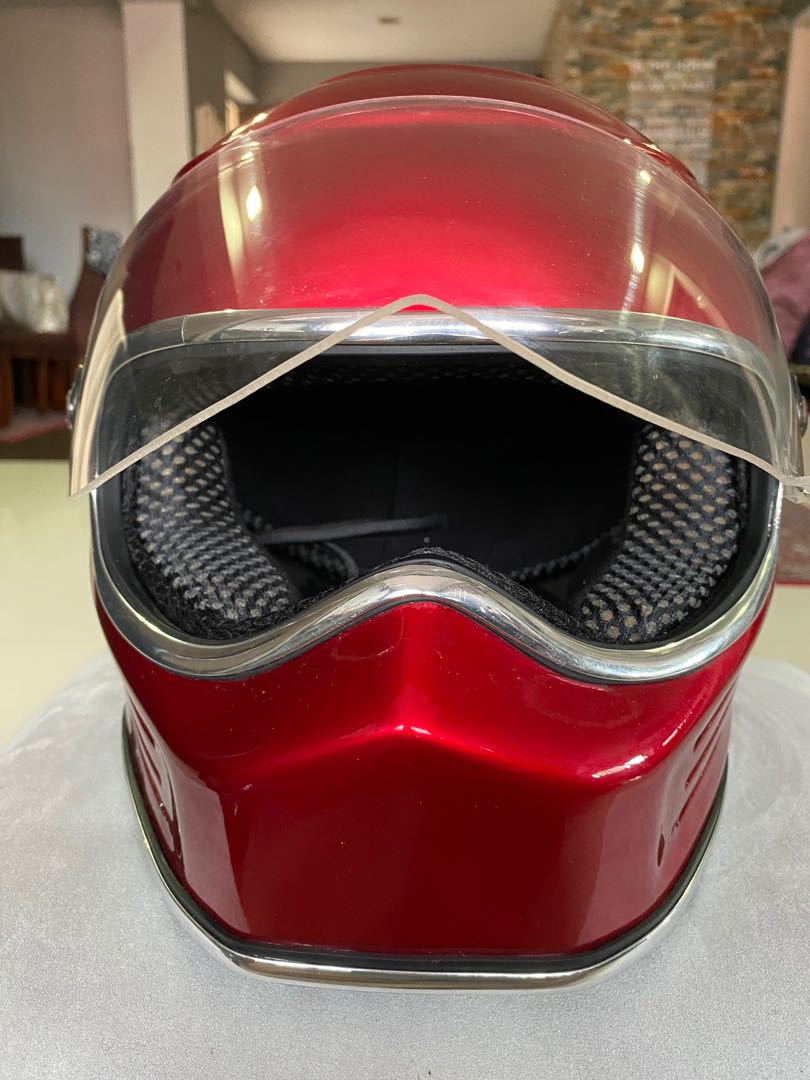 RED Full face Helmet, Motorcycles, Motorcycle Apparel on Carousell