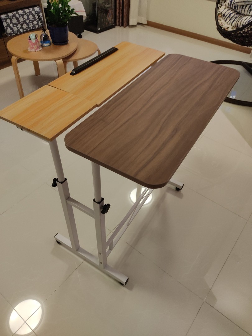 Rollable Computer Table, Furniture & Home Living, Furniture, Tables ...