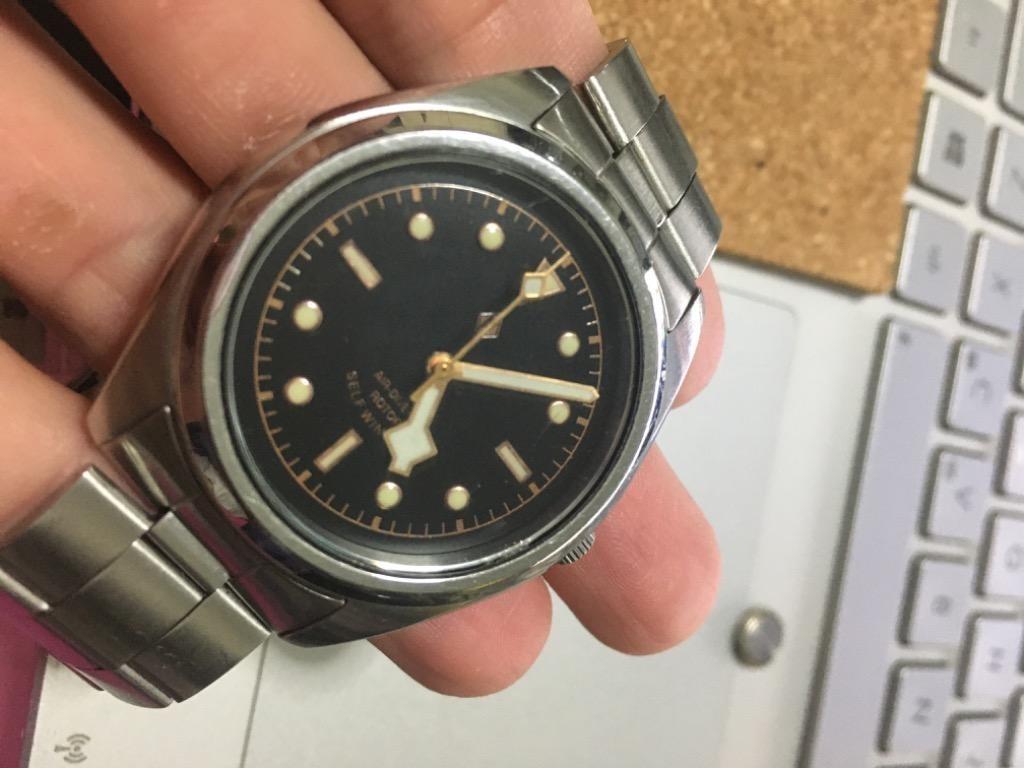 Seiko mod Tudor black bay, Luxury, Watches on Carousell