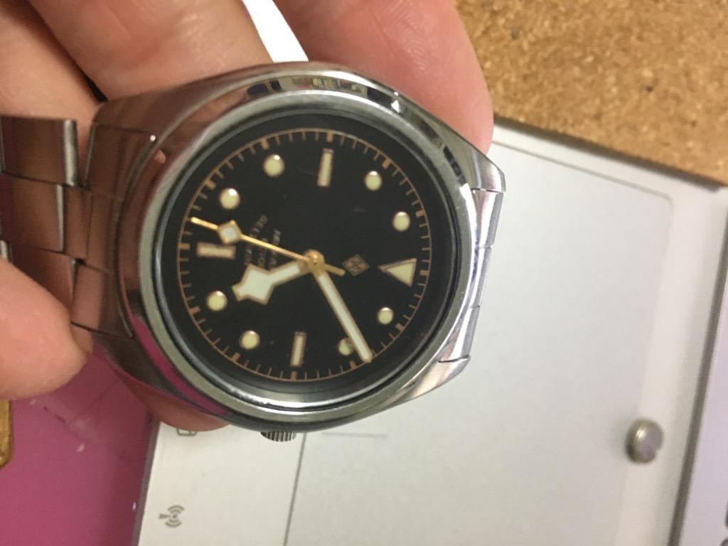 Seiko mod Tudor black bay, Luxury, Watches on Carousell