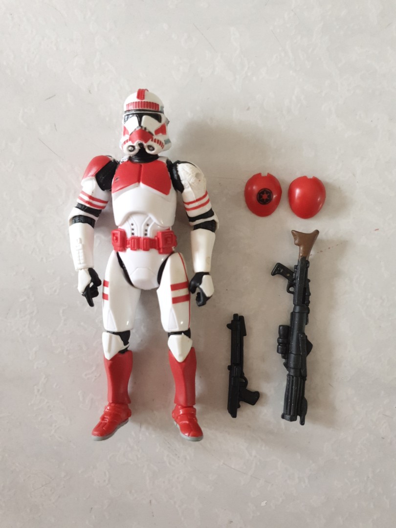 Star Wars 3.75 inch Revenge of the Sith Red Shock Trooper with ...