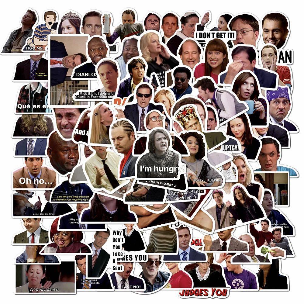 (Stickers) 50pc Memes Comedy American Tv Sitcoms Movies Reference The ...