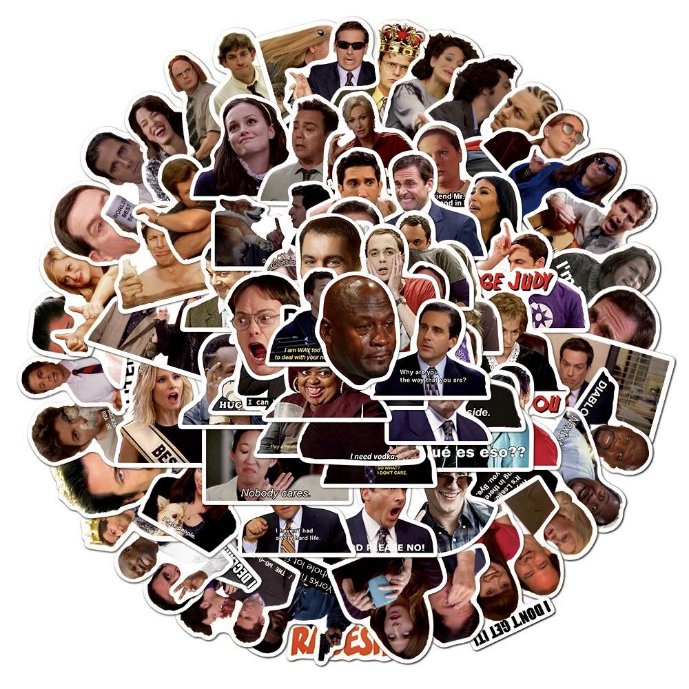(Stickers) 50pc Memes Comedy American Tv Sitcoms Movies Reference The ...