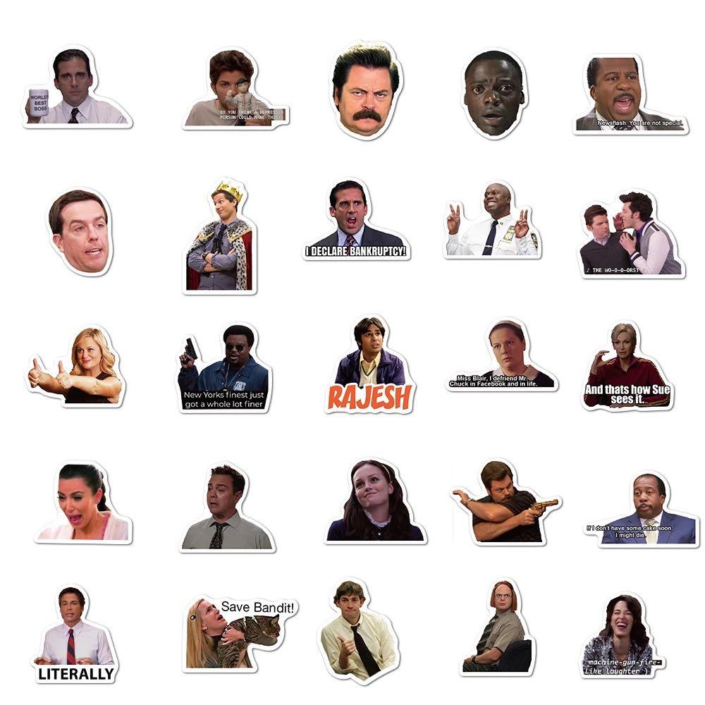 (Stickers) 50pc Memes Comedy American Tv Sitcoms Movies Reference The ...