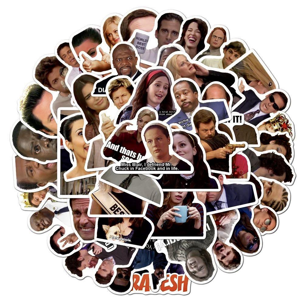 (Stickers) 50pc Memes Comedy American Tv Sitcoms Movies Reference The ...