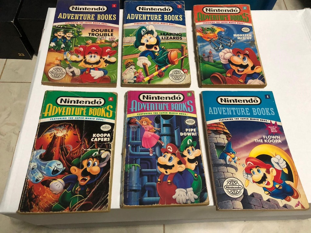 Super Mario Brothers Nintendo Adventure Books 1, 2, 3, 4, 5, 8 & 12 ...