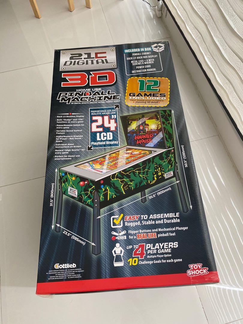 Toyshock 21c digital pinball machine gen 2, Hobbies & Toys, Toys ...