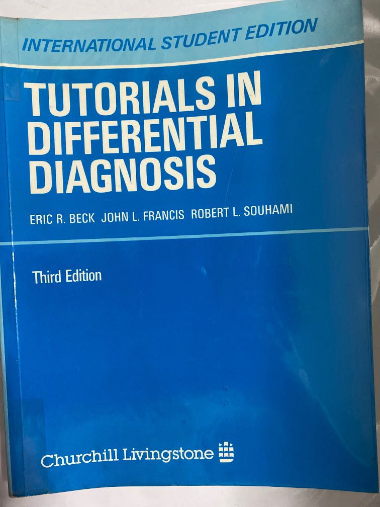 Tutorials in Deferential Diagnosis 3rd edition by Eric R Beck, Hobbies ...