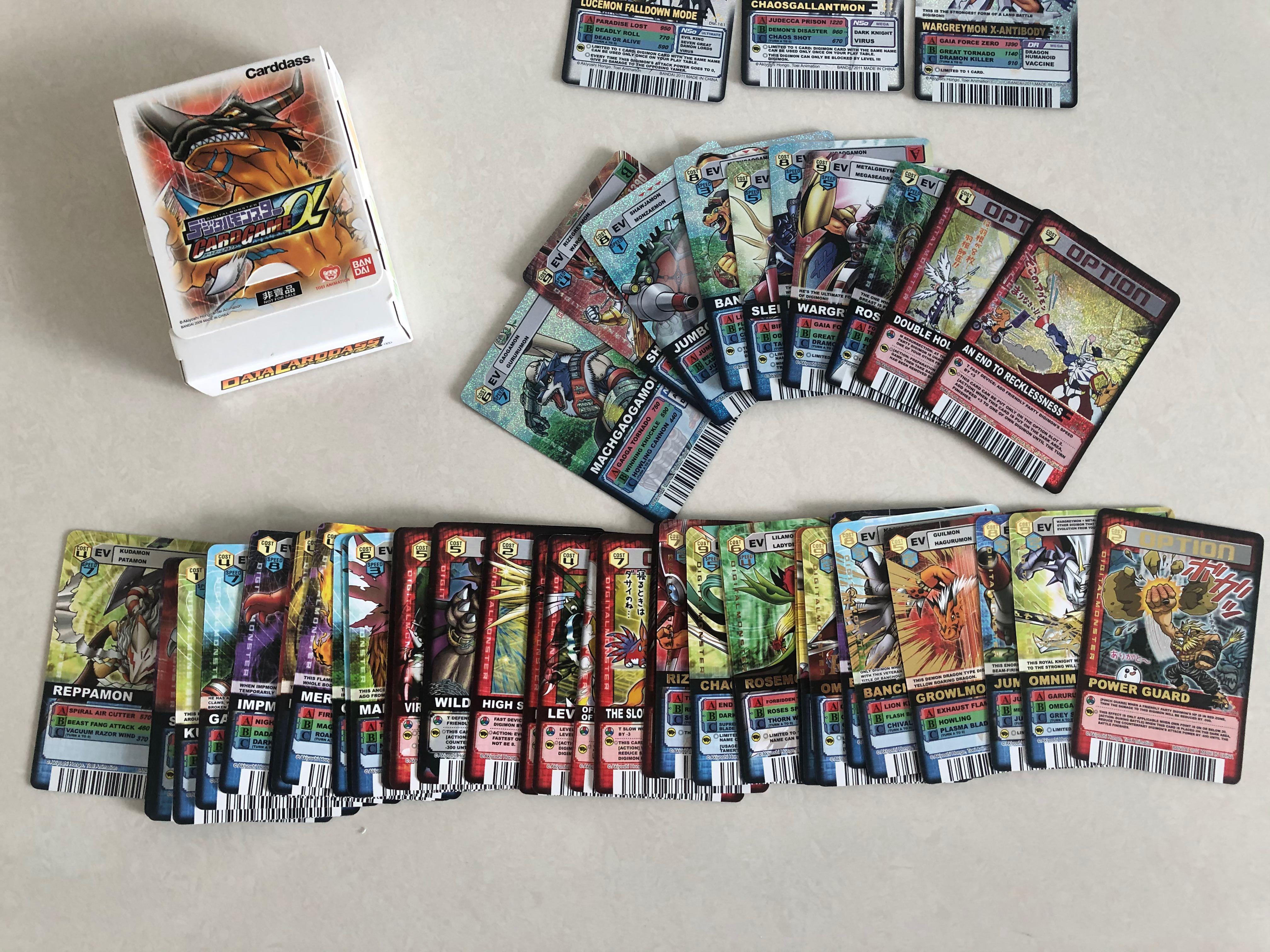 Ultra Rare Digimon Alpha Code carddass card game evolution 2011 set box ...