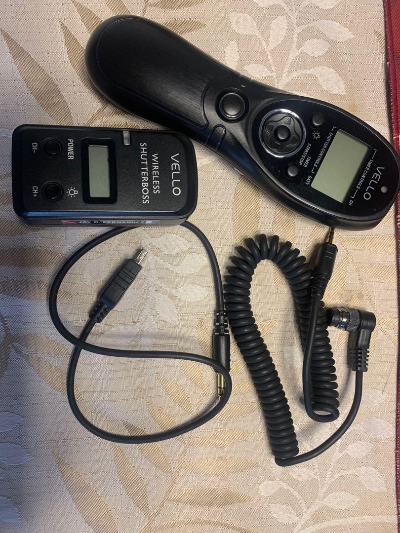 Vello Wireless Shutterboss III Remote Switch with Digital Timer, Mobile ...