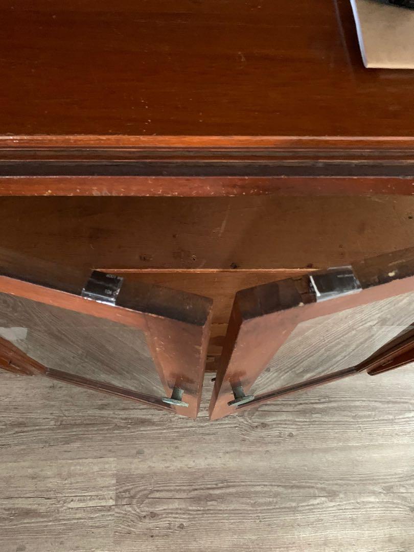 Vintage Preloved display cabinet, Furniture & Home Living, Furniture ...