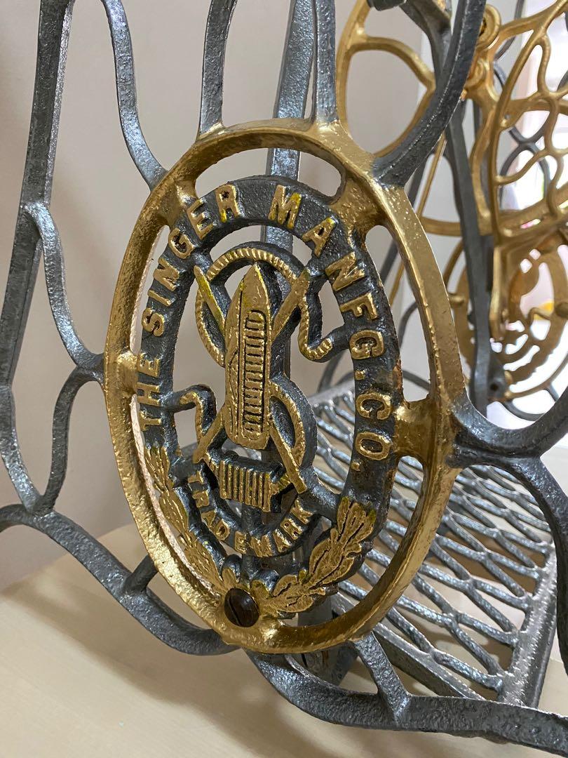 Vintage Singer Sewing Machine leg, Furniture & Home Living, Furniture ...