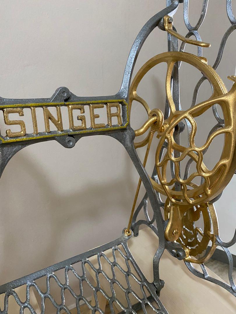 Vintage Singer Sewing Machine leg, Furniture & Home Living, Furniture ...