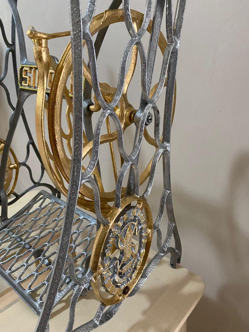 Vintage Singer Sewing Machine leg, Furniture & Home Living, Furniture ...