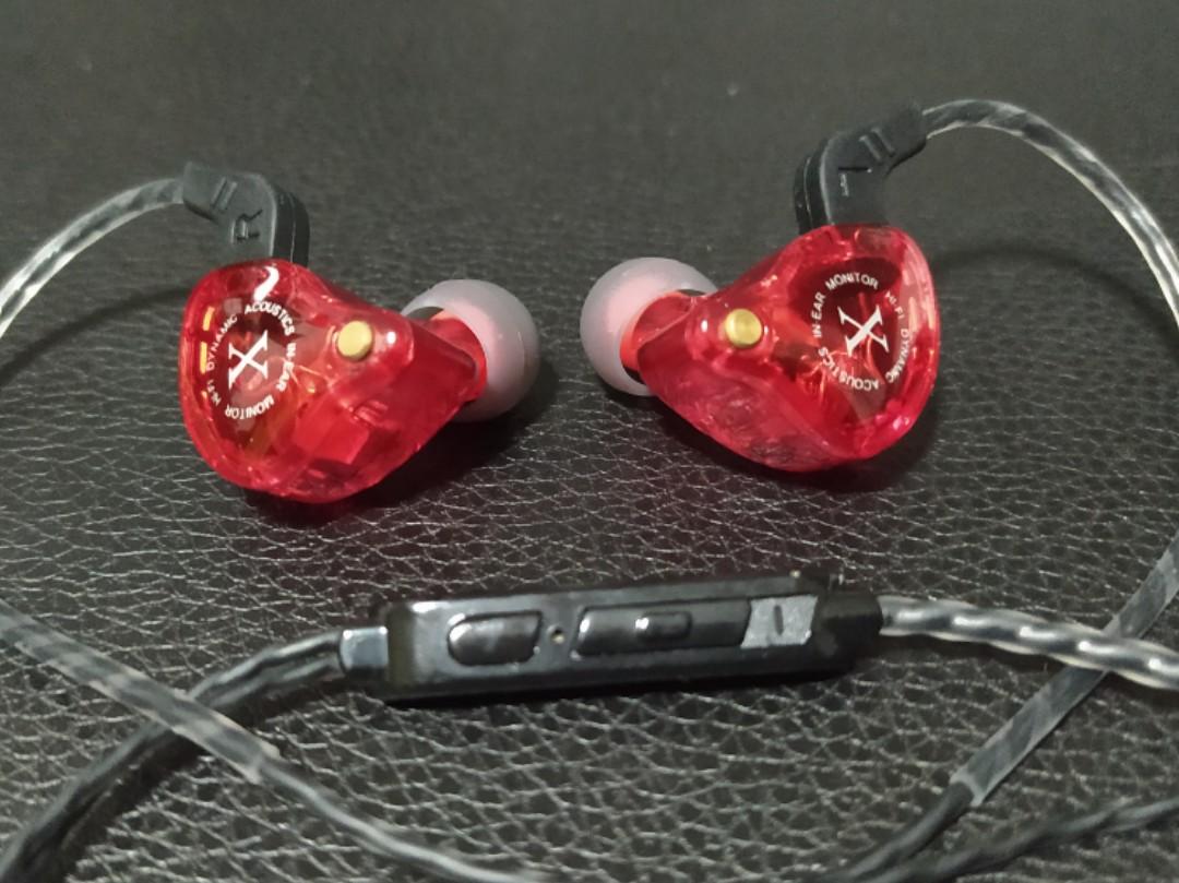 X2 IEM Earphones (Red) / 2-pin to 3.5mm / comes w mic, Audio, Portable ...