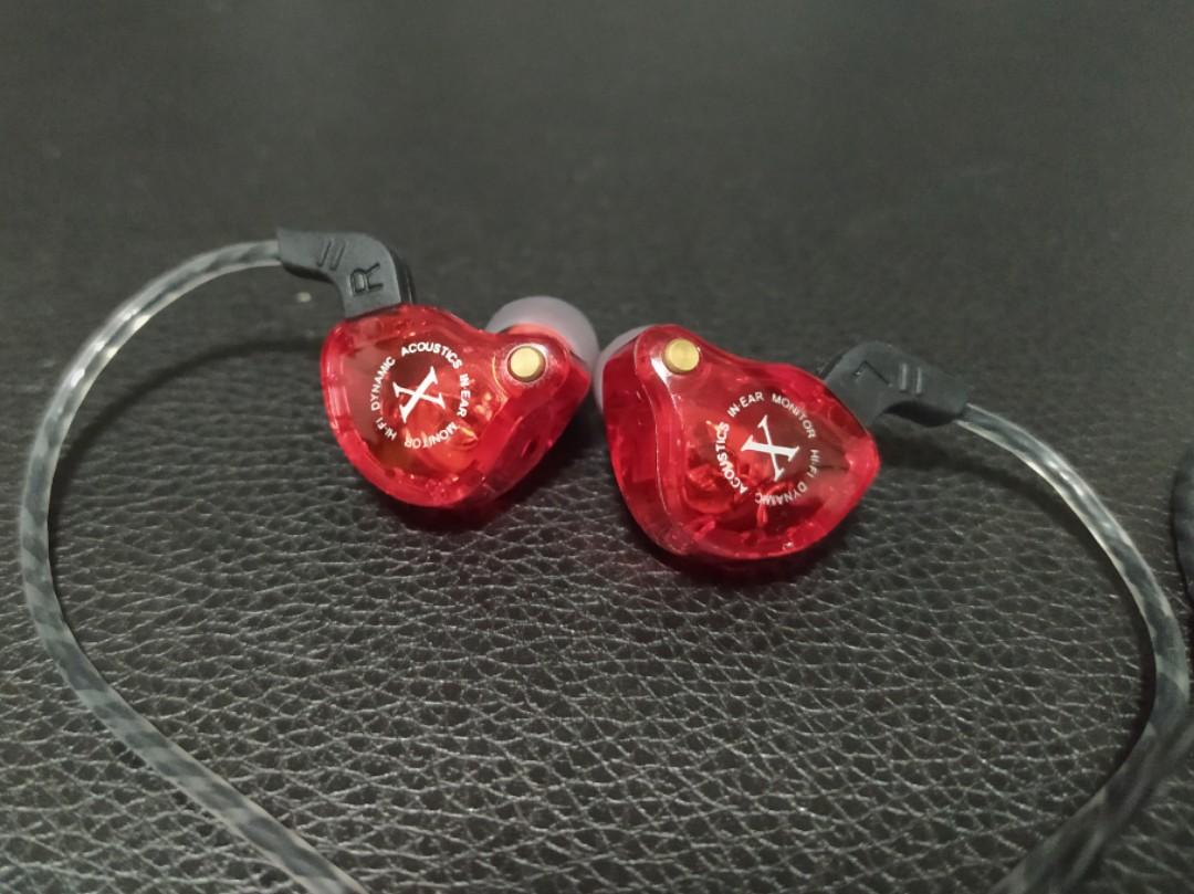 X2 IEM Earphones (Red) / 2-pin to 3.5mm / comes w mic, Audio, Portable ...