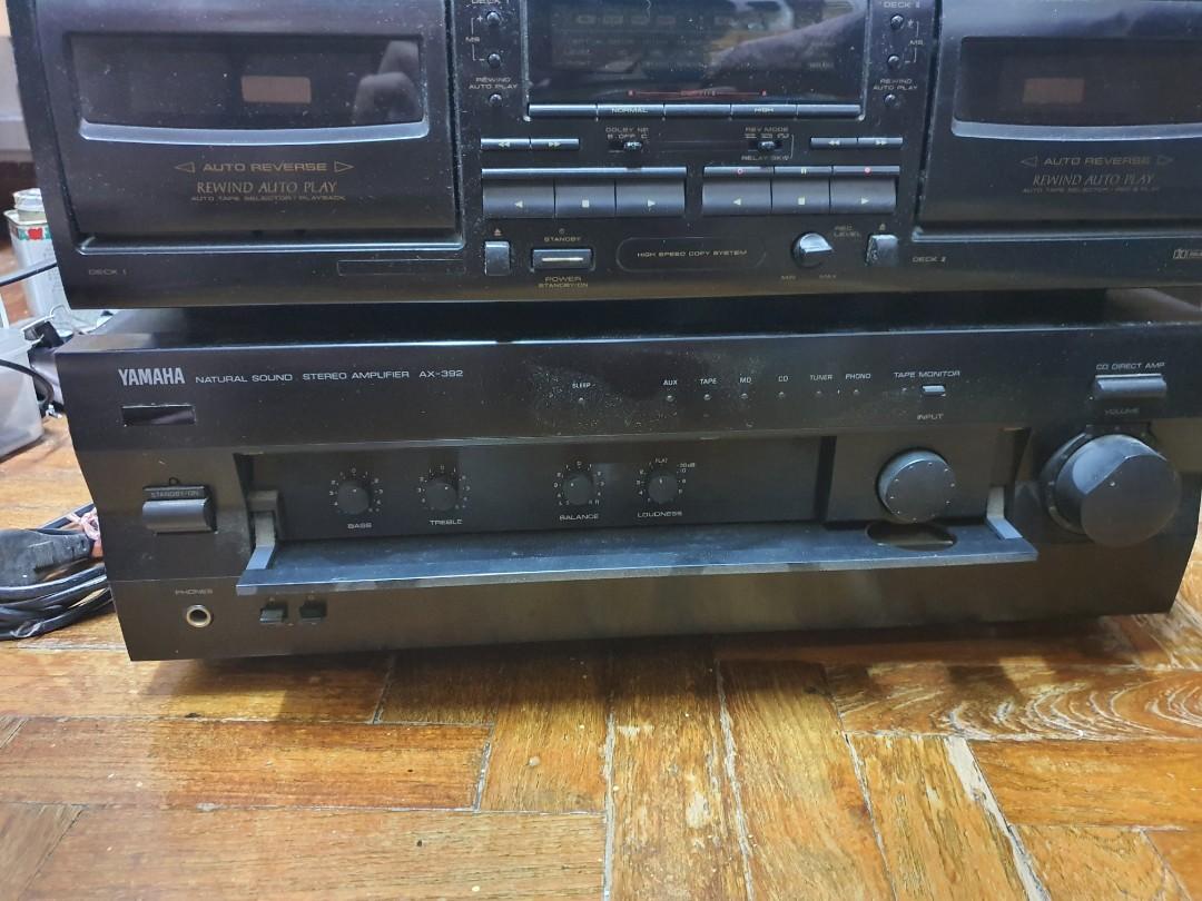 Yamaha ax-392 amplifier (whole set), Audio, Other Audio Equipment on ...