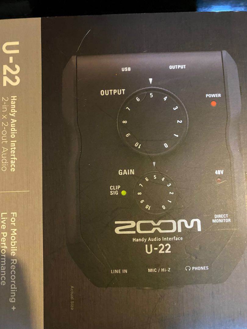 Zoom U-22 Audio Interface, Hobbies & Toys, Music & Media, Music Accessories on Carousell