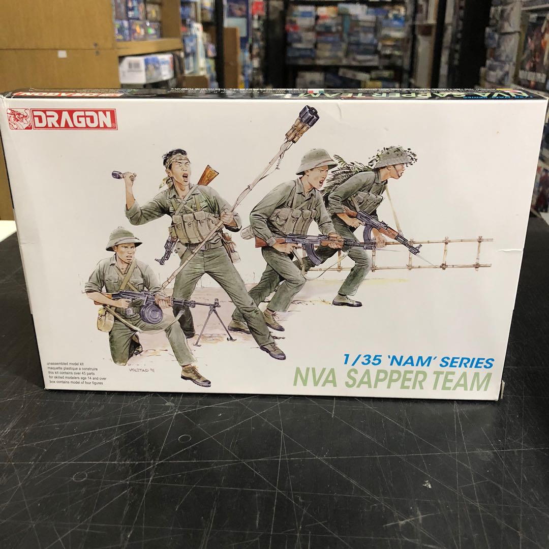 1/35 Dragon Vietnam War NVA Sapper Team Figures Model Kit, Hobbies ...
