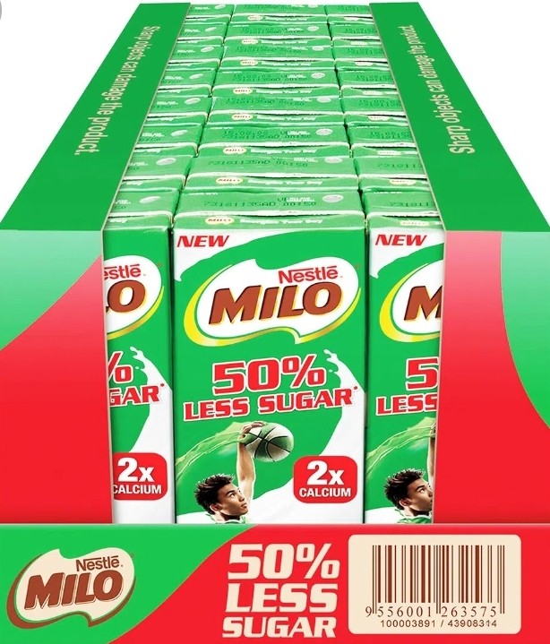 Milo Packet Less Sugar 24X200ML, Food & Drinks, Packaged & Instant Food ...