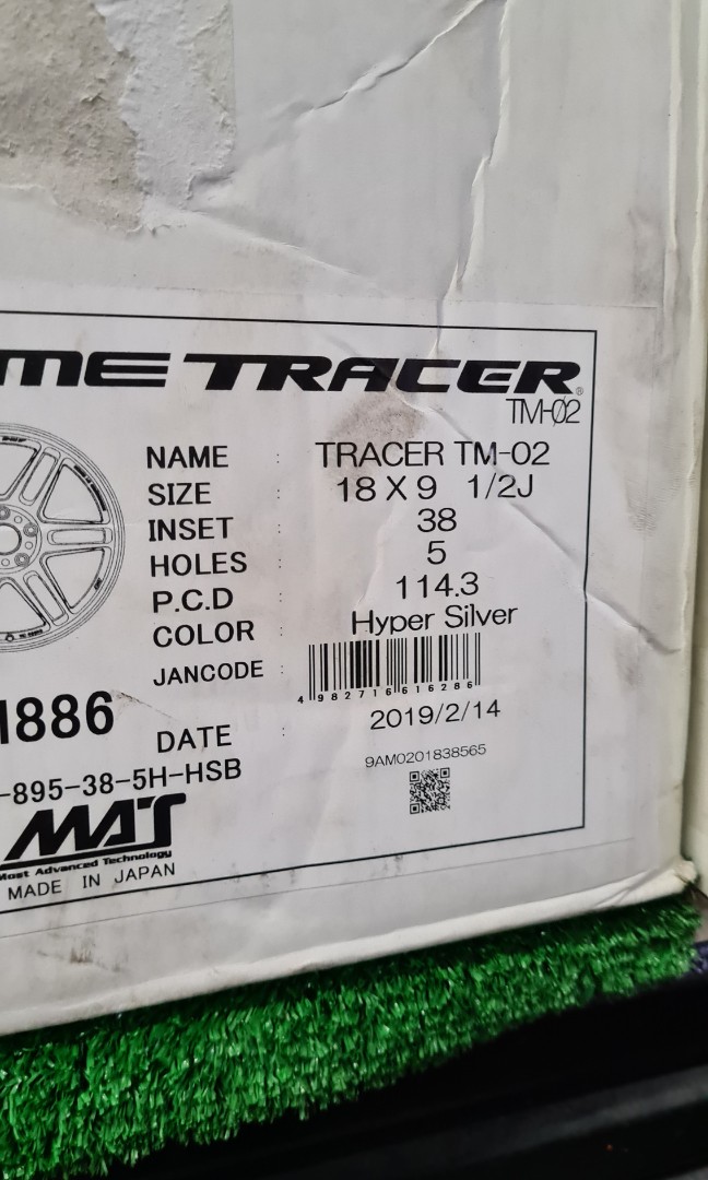 Ready Stock AME Tracer TM02, Car Accessories, Tyres & Rims on Carousell