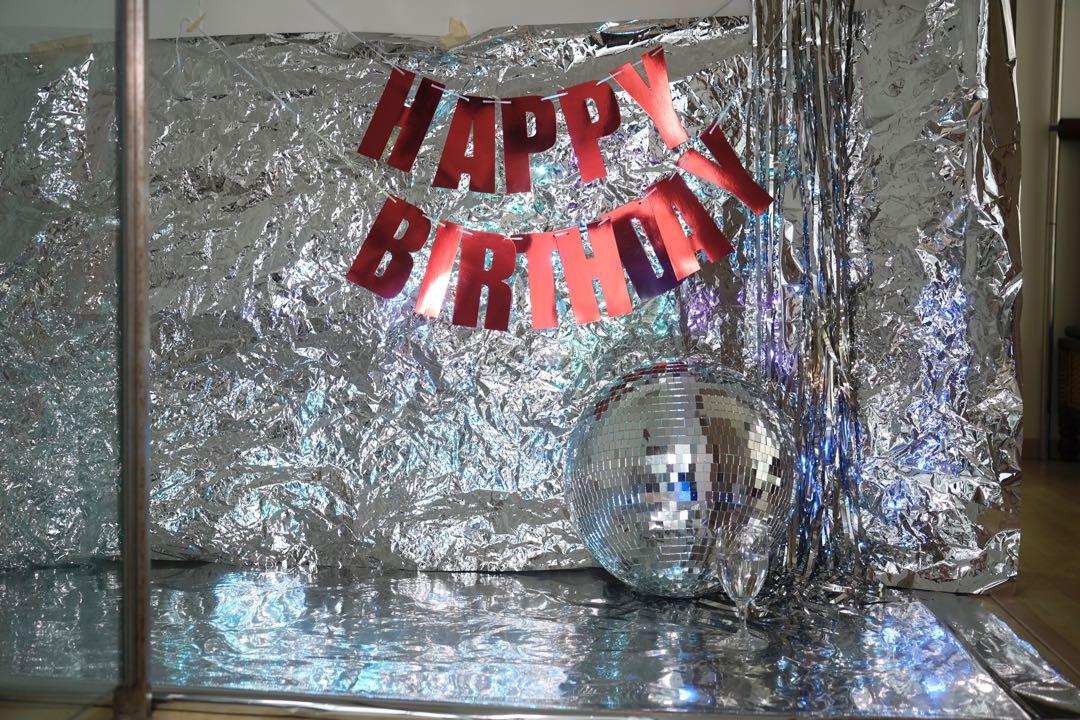 Birthday back drop & banner, party background, Hobbies & Toys ...