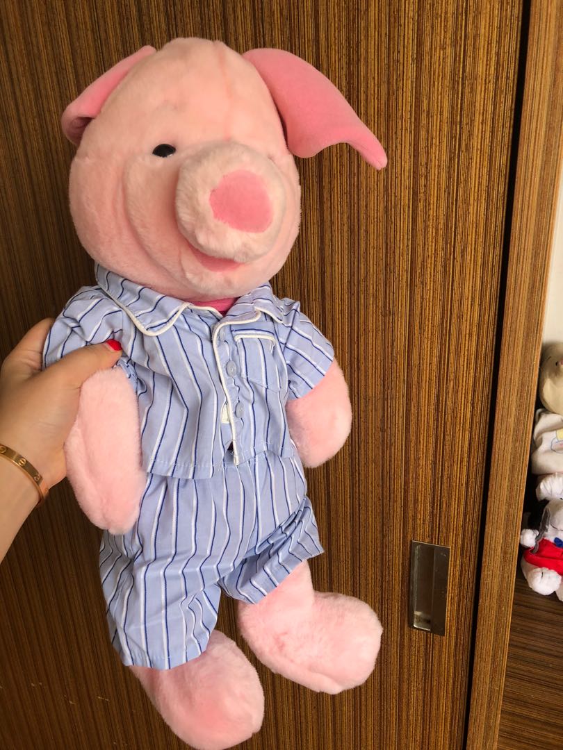 Brand new piglet large doll soft toy Winnie the Pooh pink pig, Hobbies ...