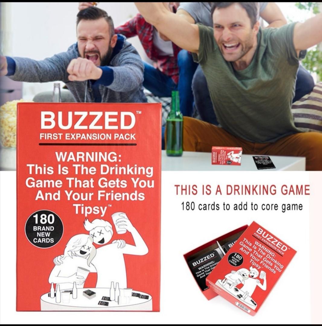 Buzzed Drinking Game Cards, Hobbies & Toys, Toys & Games on Carousell