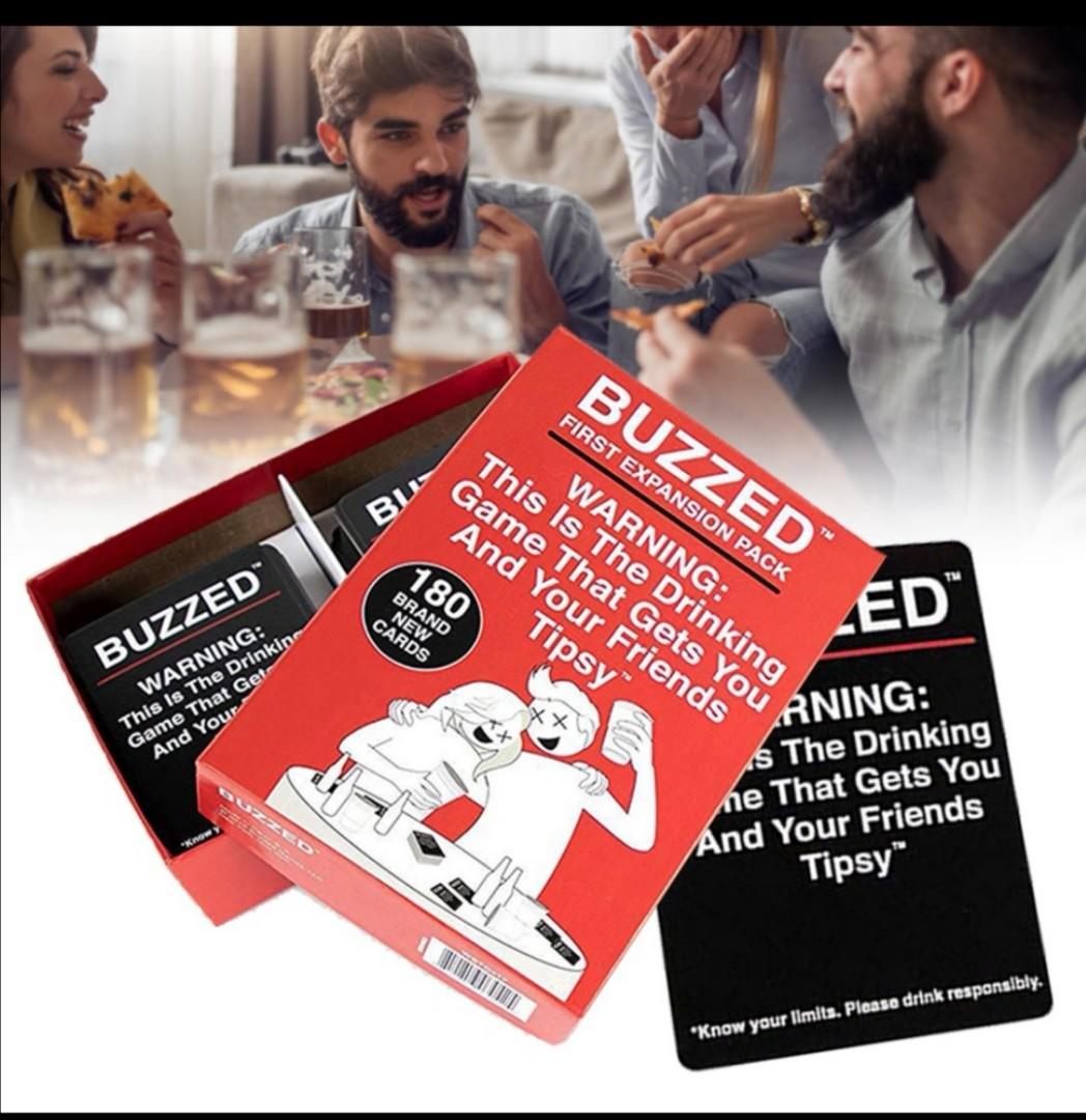 Buzzed Drinking Game Cards, Hobbies & Toys, Toys & Games on Carousell