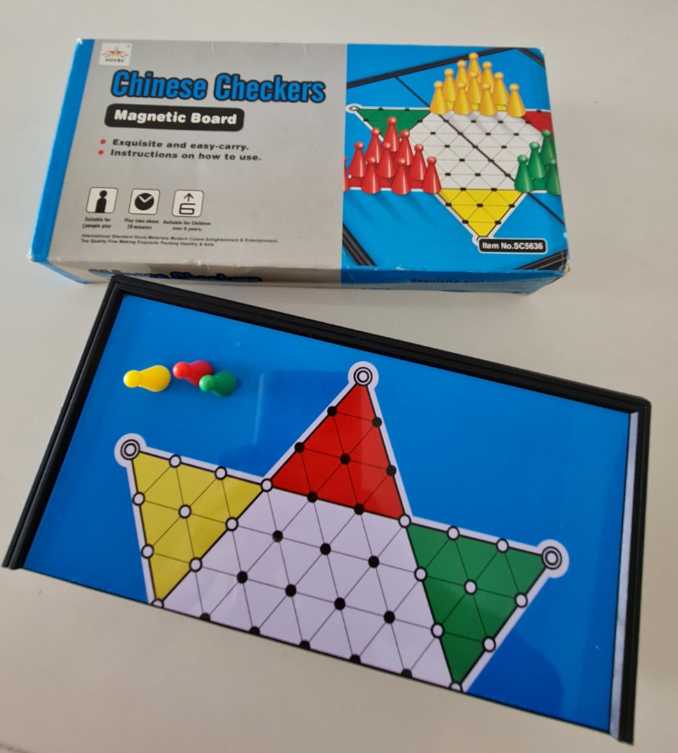 Chinese Checkers Magnetic Board, Toys & Games, Board Games & Cards on ...