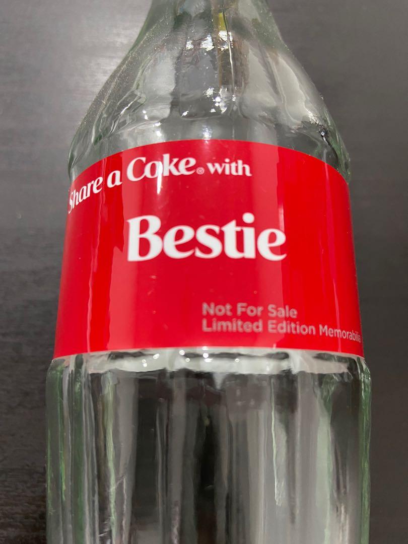 Coca-Cola Coke Glass - Share a coke with Bestie, Furniture & Home ...