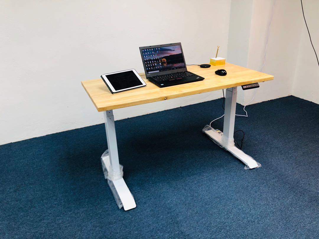 Electric Height Adjustable Study Office Table. E-DESK, Furniture & Home ...