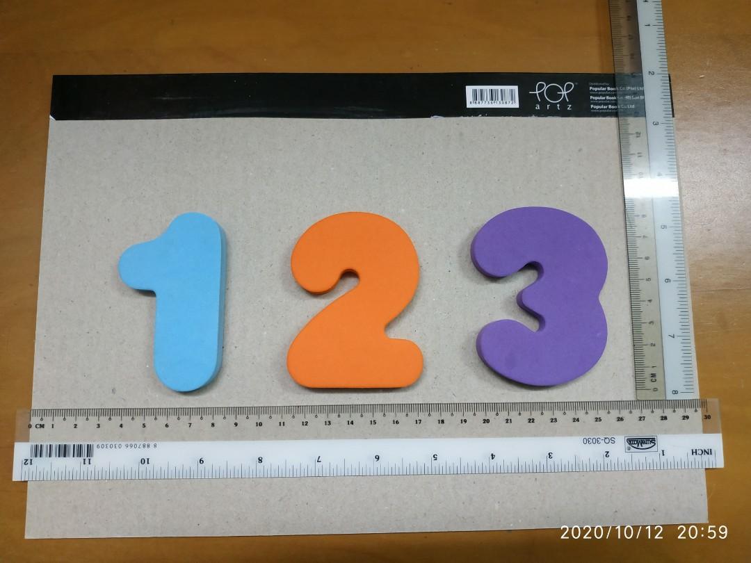 Foam Letters and Numbers, Hobbies & Toys, Toys & Games on Carousell