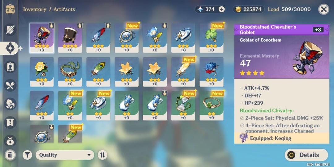 Genshin Impact stacked acc, Video Gaming, Gaming Accessories, Game Gift ...