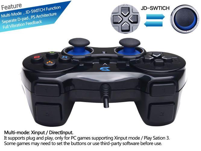 IFYOO ZD-V+ Vibration-Feedback USB Wired Gamepad Controller Joystick ...