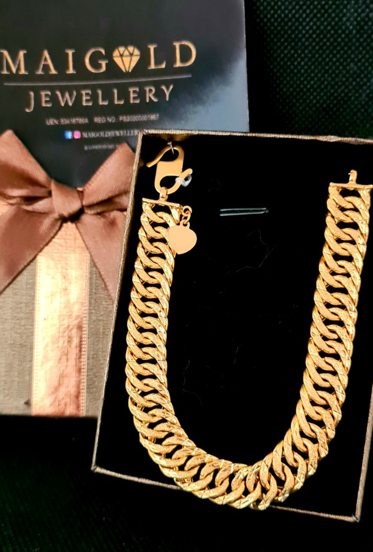 *INSTOCK* NEW 916 GOLD LIPAN SAJAT, Women's Fashion, Jewelry ...