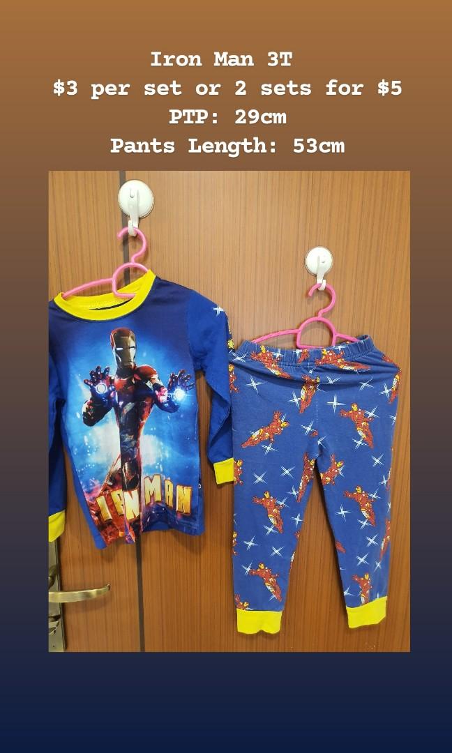 Iron Man Pyjamas, Babies & Kids, Babies & Kids Fashion on Carousell