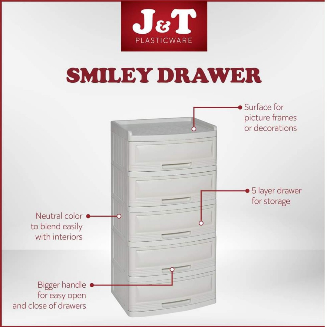 J&T SMILEY DRAWER (Wardrobe Cabinet/Wardrobe Organizer/Clothes Storage ...