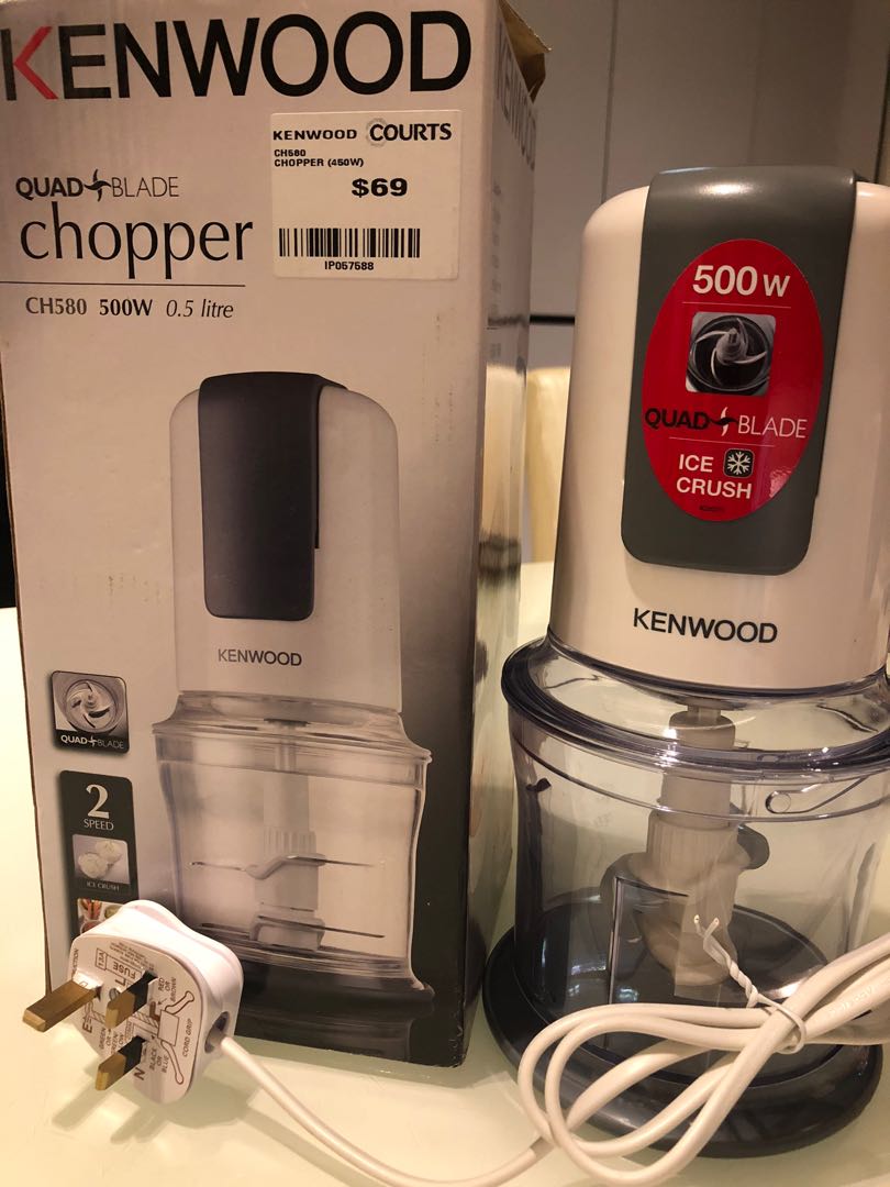 Kenwood quad blade chopper, Home Appliances, Kitchenware on Carousell