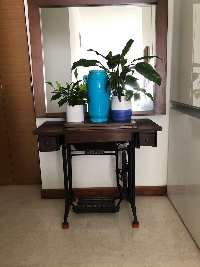 Sewing Machine Sofa Table | Baci Living Room