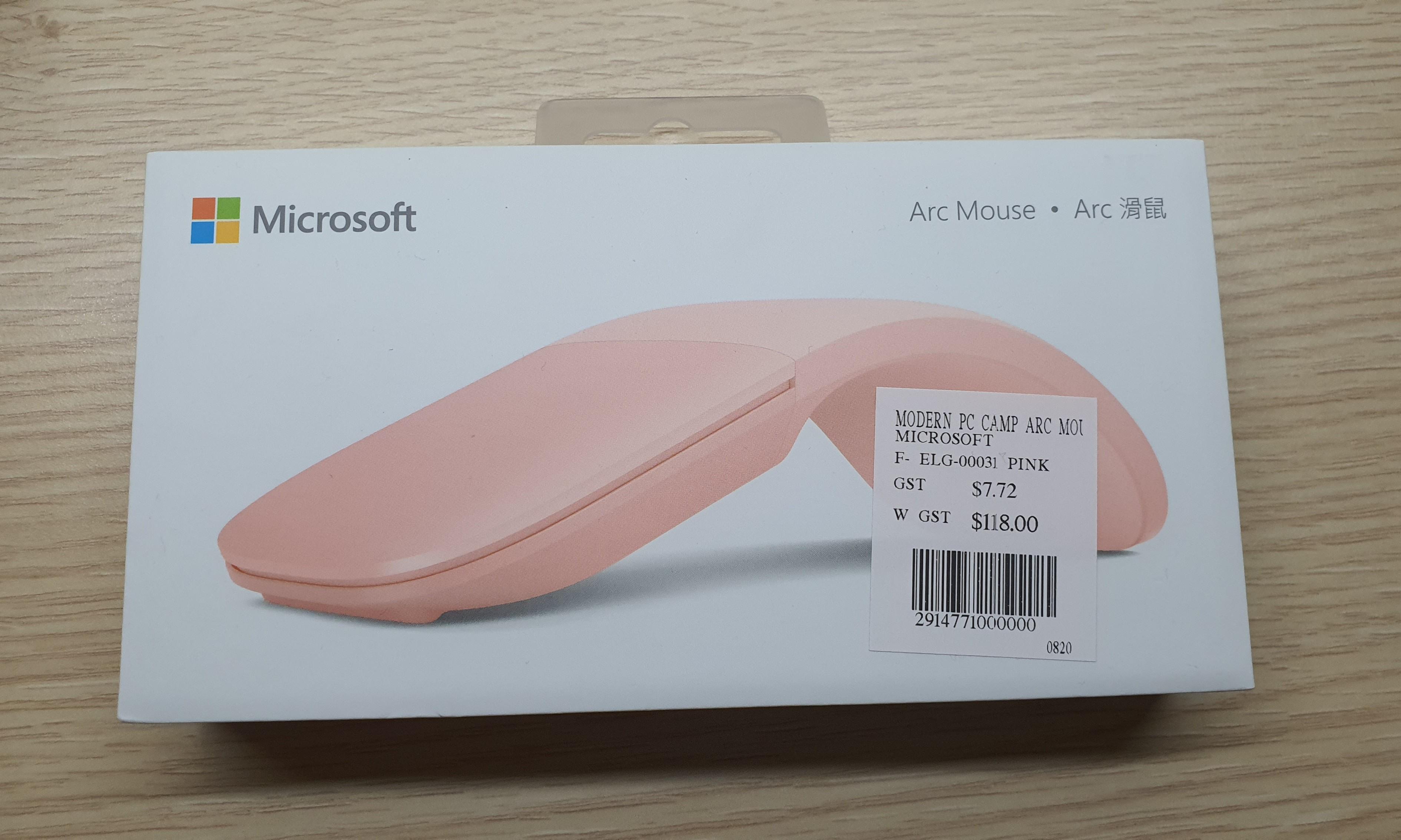 Microsoft Arc Mouse (Pink), Computers & Tech, Parts & Accessories ...