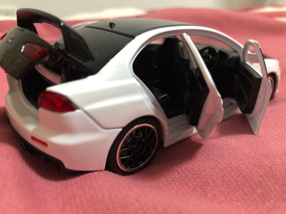 Mitsubishi Lancer Evolution Toy car, Toys & Games, Bricks & Figurines ...