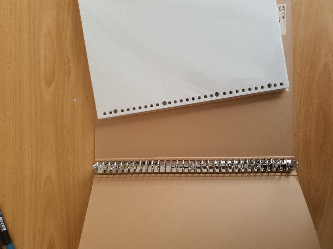 MUJI A4 Ring file with A4 paper, Books & Stationery, Stationery on ...